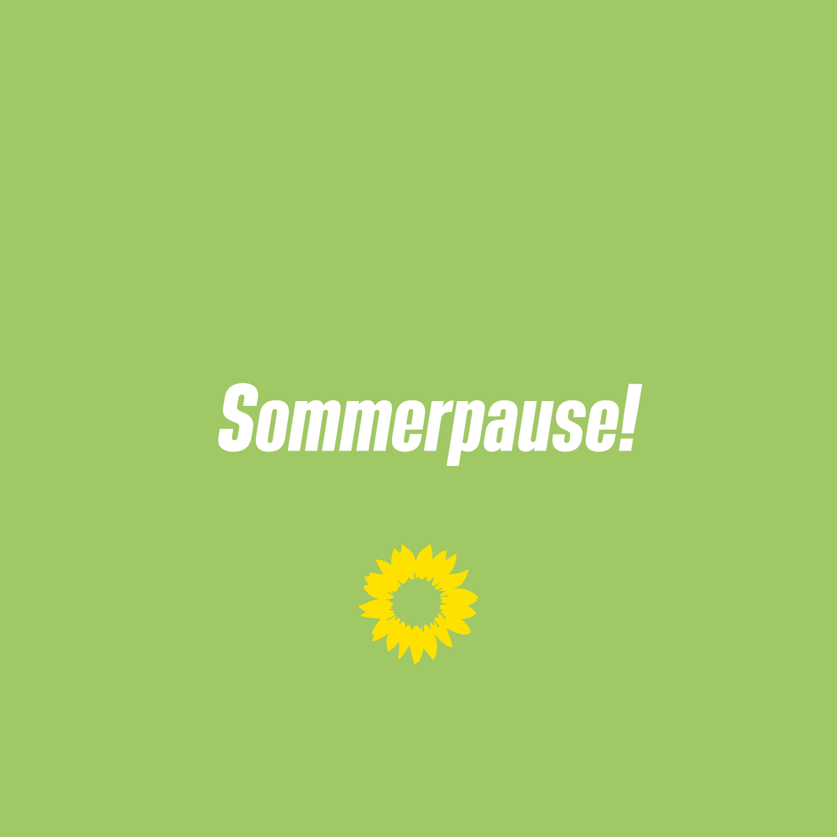 Die Grünen - Ortsverband Alsdorf: Sommerpause!